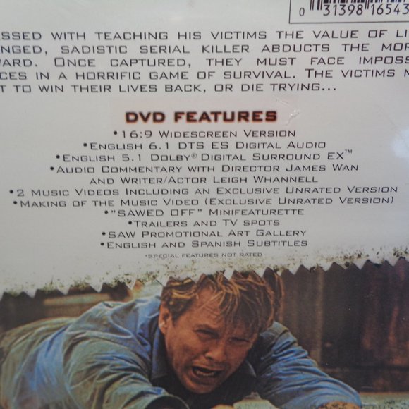 Media | Saw New Dvd Widescreen Cary Elwes Danny Glover Monica Potter | Poshmark